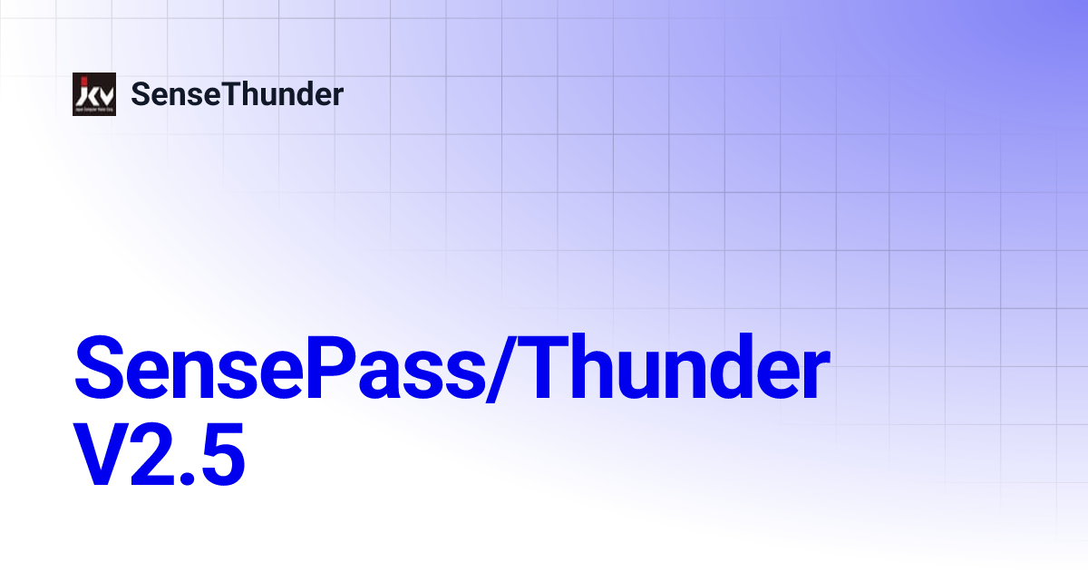 SensePass/Thunder V2.5 | SenseThunder